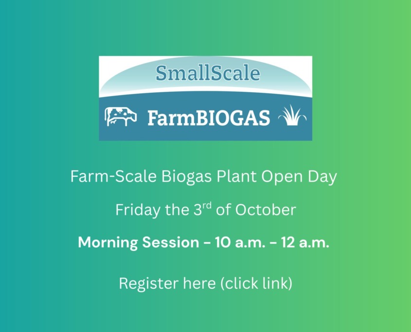Registration for Farm-scale Biogas Plant Open Day - Friday the 3rd of ...
